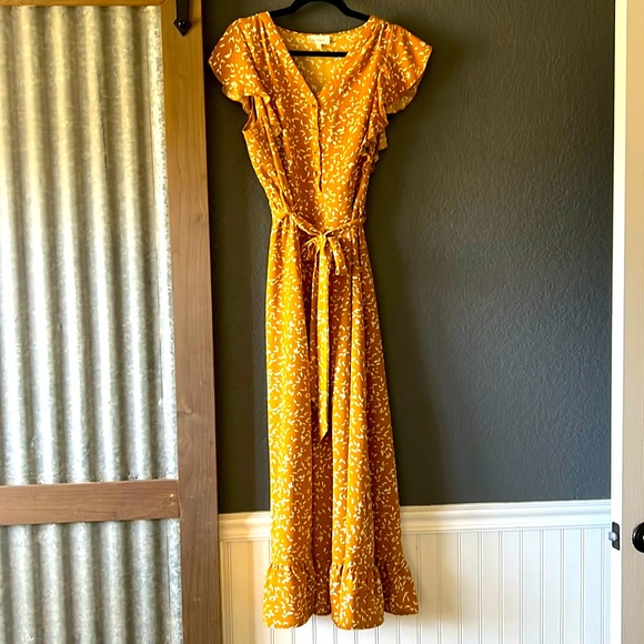 bohme | Dresses | Beautiful Mustard Colored Dress | Poshmark